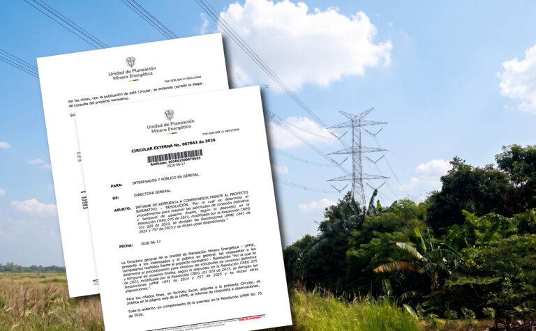 UPME cierra consulta pública sobre reglas de conexión eléctrica